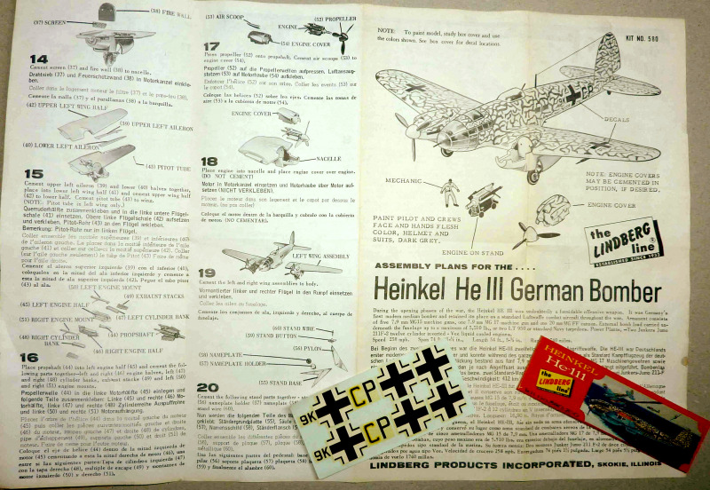 Heinkel He 111 im Anflug!, Lindberg 1:64 von Carsten Haake
