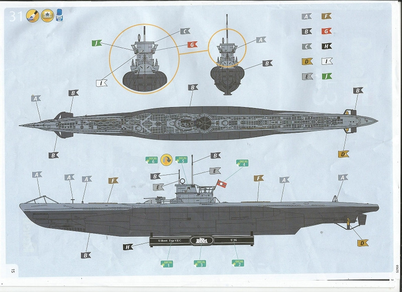 U 96 - "Das Boot", Revell 1:144 von Dirk Langanke