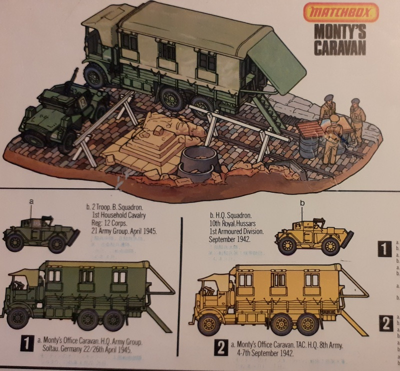 Monty´s Caravan & Daimler Mk II Scout Car, Matchbox 1:76 von Tom Klose