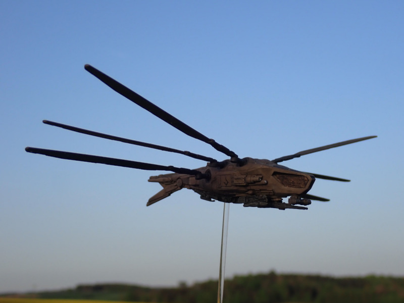 Harkonnen Ornithopter, Meng Model 1:230 von Thomas Brückelt