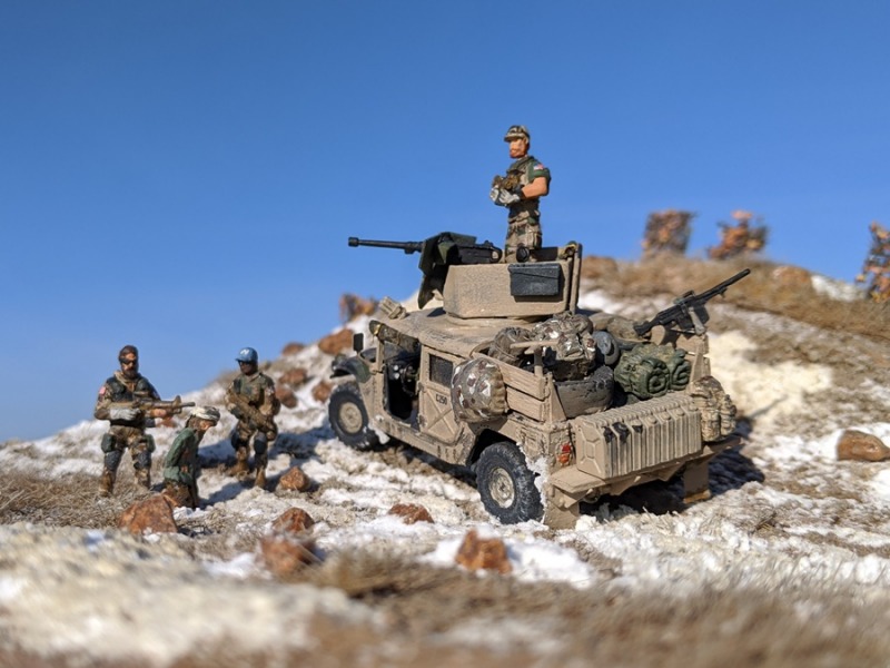 HMMWV GMV Dumvee Ground Mobility Vehicle, Military Wheels 1:72 von Theo ...