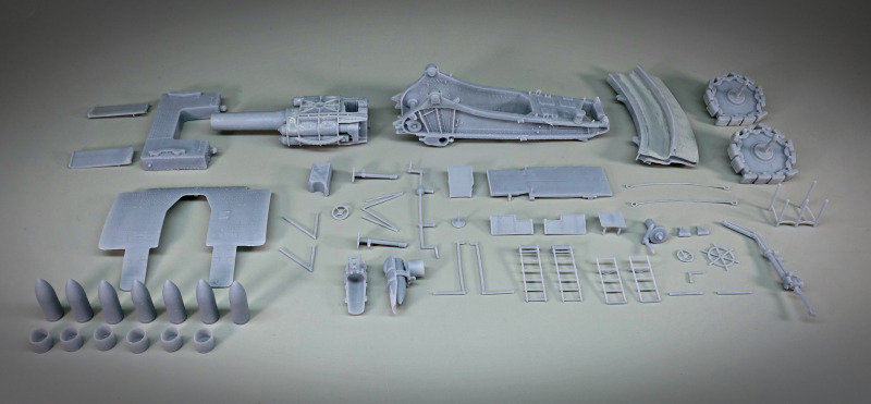 Krupp 42 cm Haubitze / Mörser "Die dicke Bertha", 3D-Druck 1:72 von ...