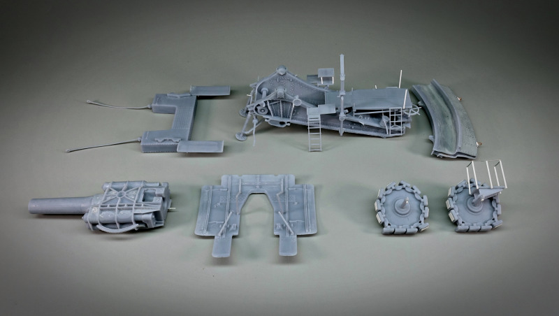 Krupp 42 cm Haubitze / Mörser "Die dicke Bertha", 3D-Druck 1:72 von ...