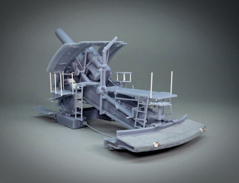 Krupp 42 cm Haubitze / Mörser "Die dicke Bertha", 3D-Druck 1:72 von ...