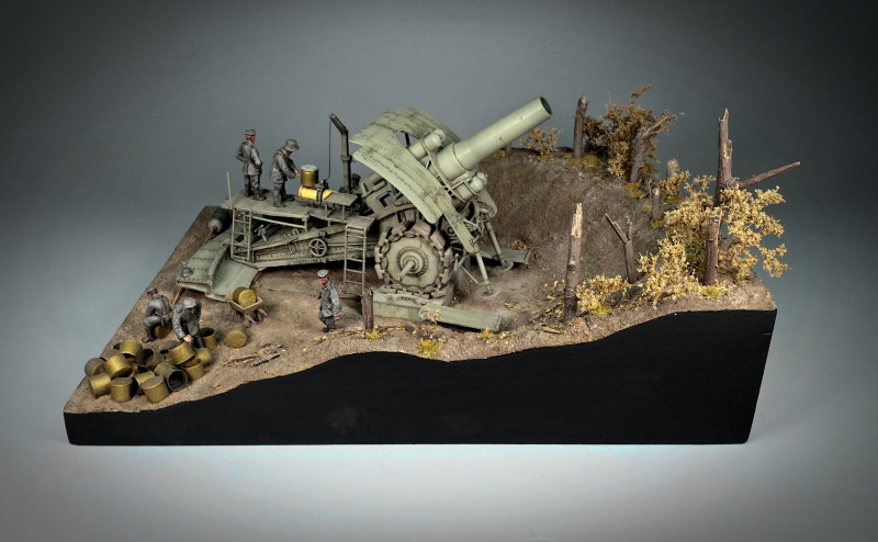 Krupp 42 cm Haubitze / Mörser "Die dicke Bertha", 3D-Druck 1:72 von ...