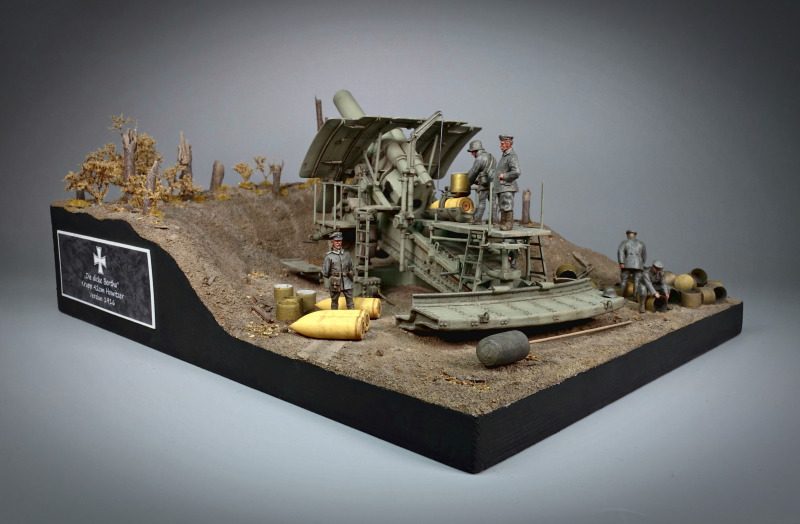 Krupp 42 cm Haubitze / Mörser "Die dicke Bertha", 3D-Druck 1:72 von ...