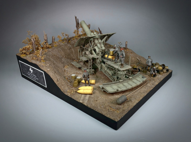 Krupp 42 cm Haubitze / Mörser "Die dicke Bertha", 3D-Druck 1:72 von ...