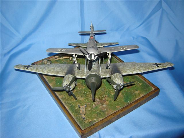 Mistel 2, Ju-88 G-1 und Fw 190 F-8, Dragon 1:48 von Herbert Janta