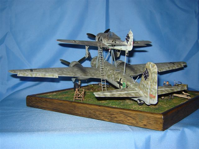 Mistel 2, Ju-88 G-1 und Fw 190 F-8, Dragon 1:48 von Herbert Janta