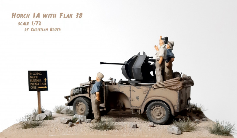 Horch 1A mit Flak 38, MAC Distribution 1:72 von Christian Bruer