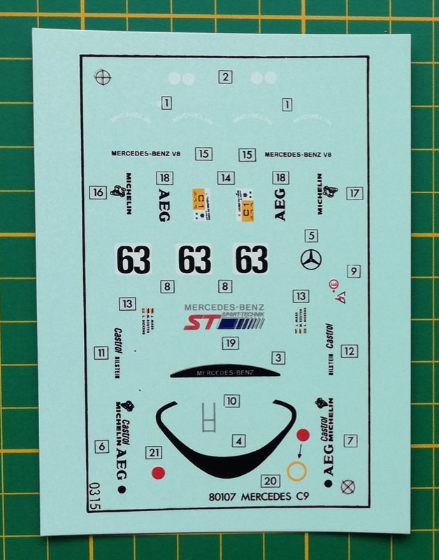 Sauber C9, Heller 1:43 von Michael Eilers