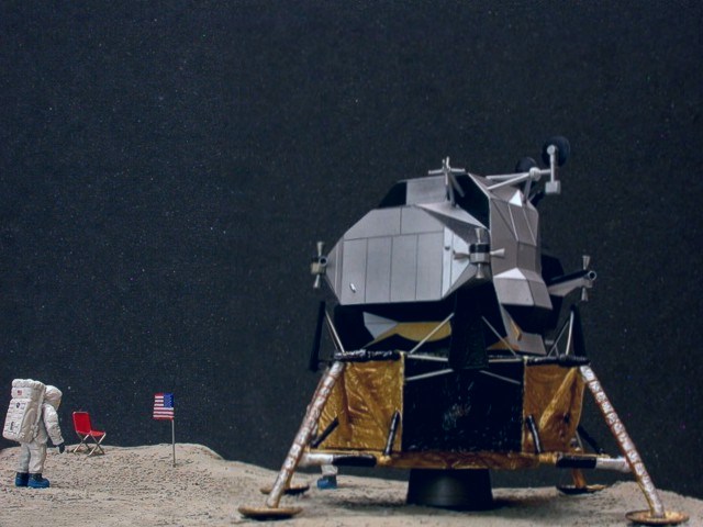 Apollo 11 - LEM Eagle, Dragon 1:72 von Bernhard Schrock