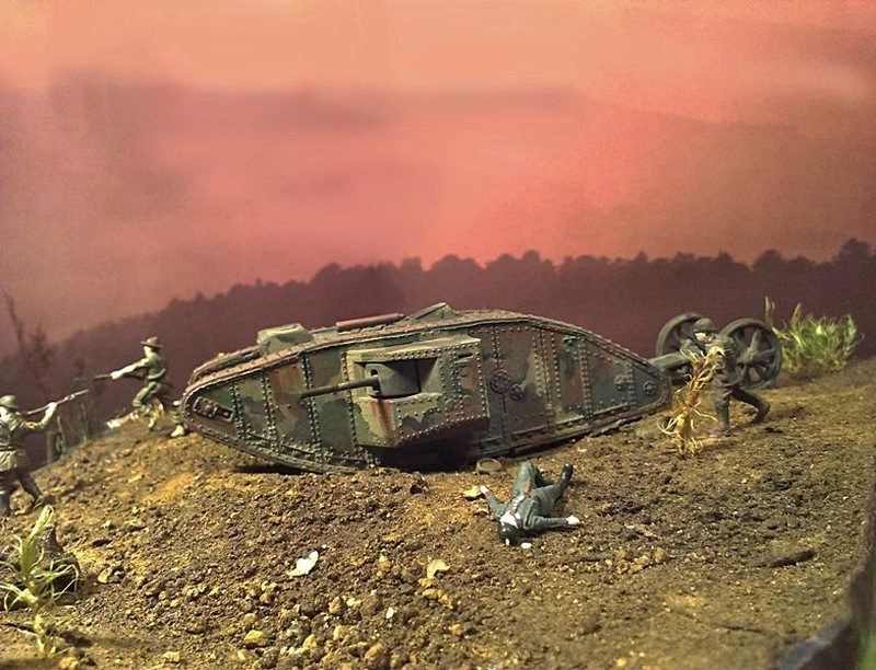 Mark I Tank "Male", Airfix 1:76 von Theo Peter