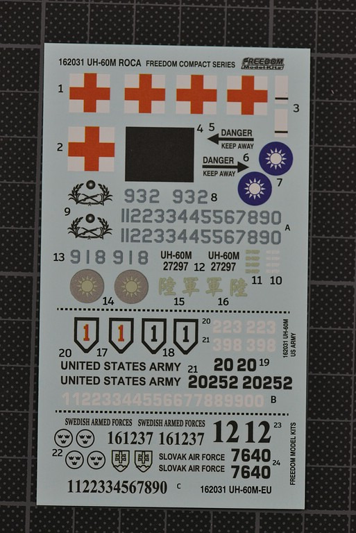 UH-60M, Freedom Model Kits Nr. 162035 - Modellversium Kit-Ecke