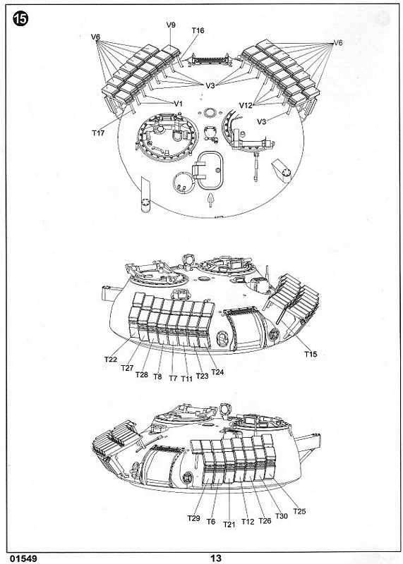 T-62 ERA Mod.1972, Trumpeter Nr. 01549 - Modellversium Kit-Ecke