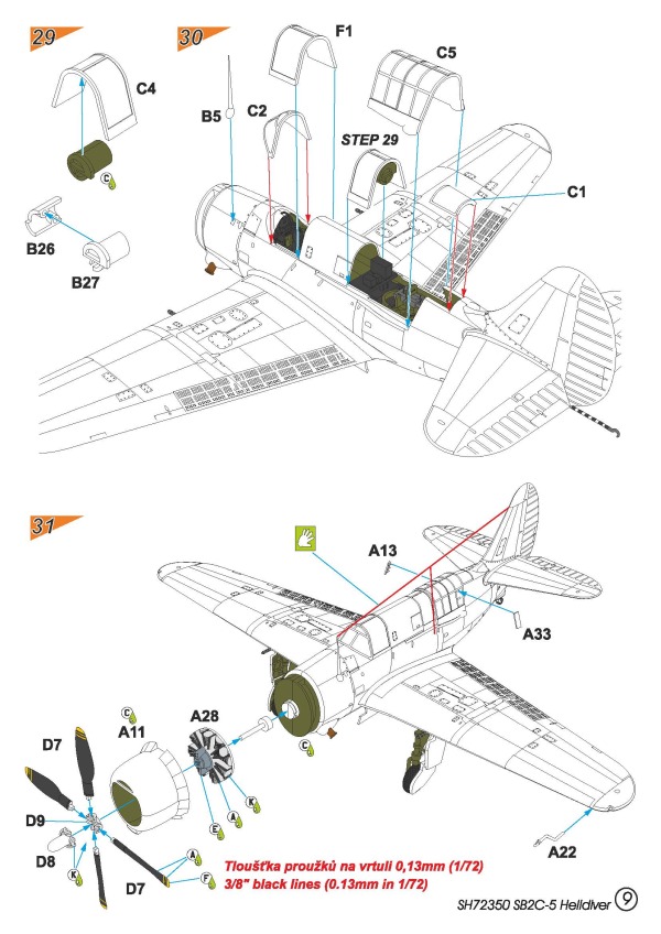 SB2C-5 Helldiver "The Final Version", Special Hobby Nr. 72350 - Modellversium Kit-Ecke