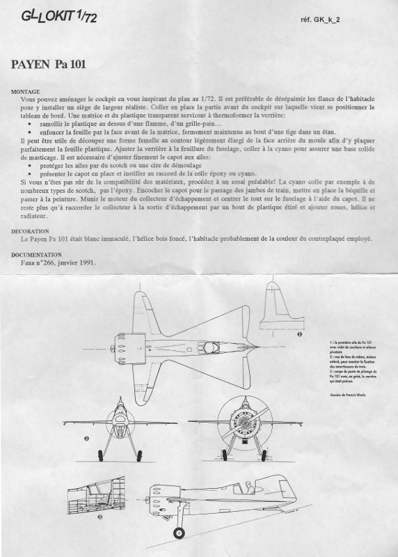Payen Pa 101, GLLOKIT Nr. GK_k_2 - Modellversium Kit-Ecke