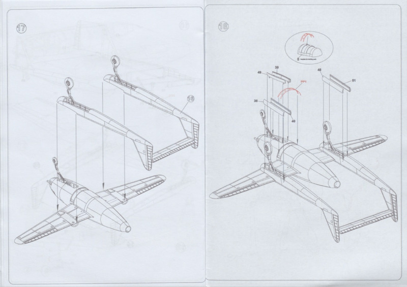 Mitsubishi J4M "Senden" with Sakae thermojet engine, Mikro Mir Nr. 72 ...