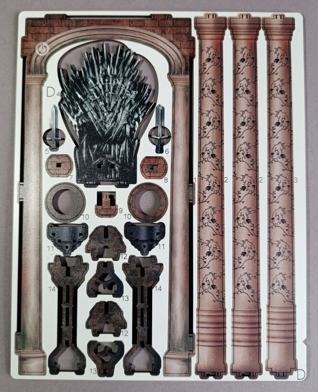 Iron Throne - A Miniature World. Book Nook, Revell Nr. 00531 ...
