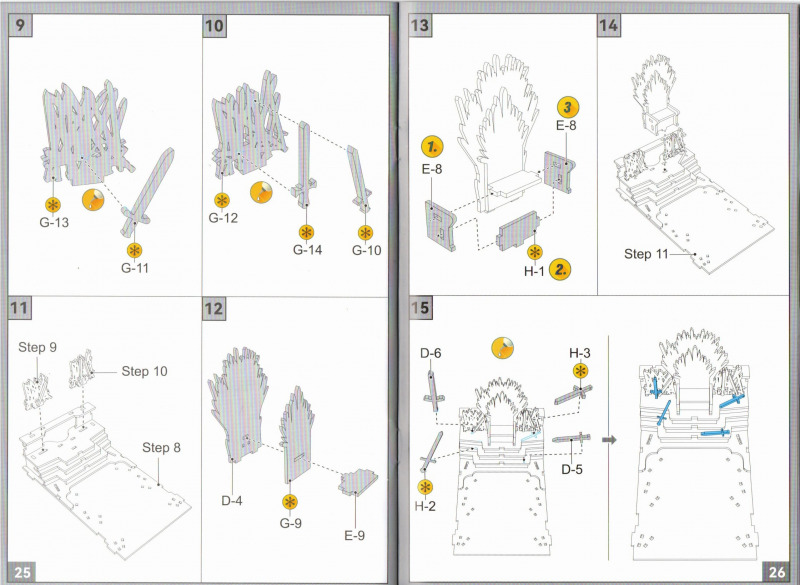 Iron Throne - A Miniature World. Book Nook, Revell Nr. 00531 ...