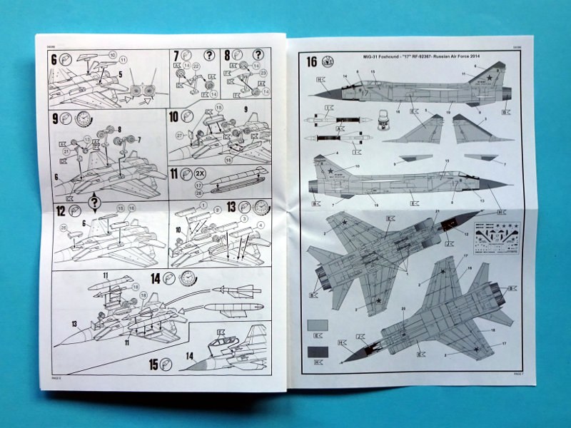 MiG-31 Foxhound, Revell Nr. 04086 - Modellversium Kit-Ecke