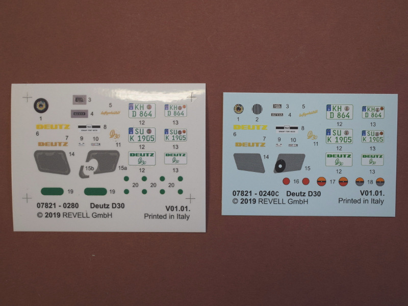 Deutz D30, Revell Nr. 07826 - Modellversium Kit-Ecke