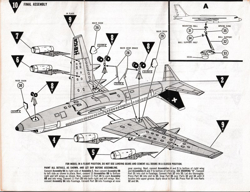 Convair CV-990, Revell Nr. H-254:129 - Modellversium Kit-Ecke