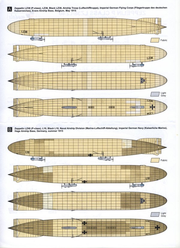 Zeppelin LZ38/LZ40 P-Class Airship, Mark I Models Nr. MKM720-01 ...