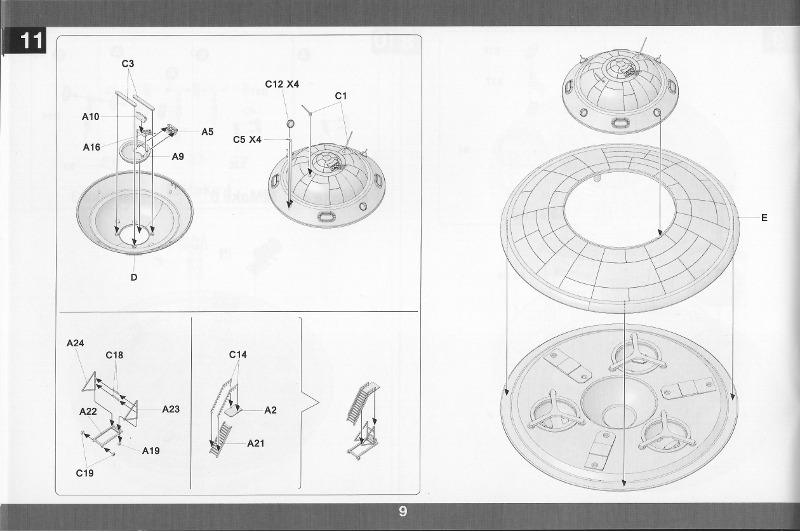 Haunebu I & II & III, Takom Nr. 6008 - Modellversium Kit-Ecke
