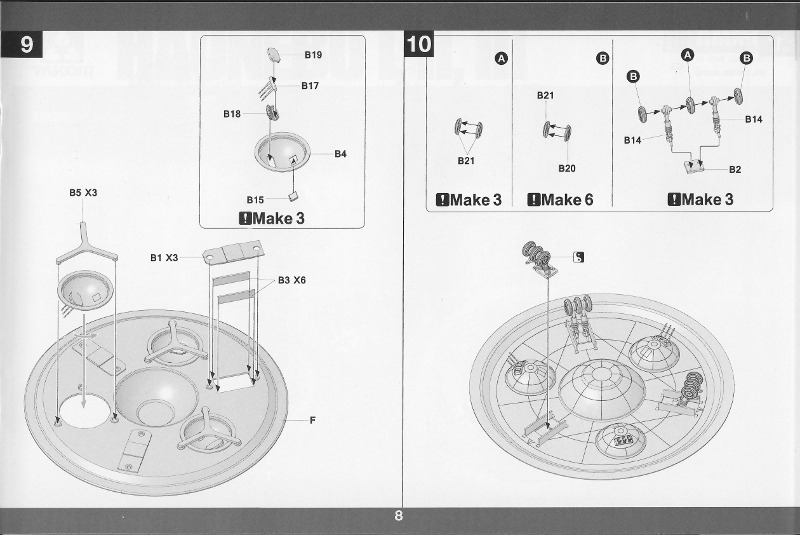 Haunebu I & II & III, Takom Nr. 6008 - Modellversium Kit-Ecke