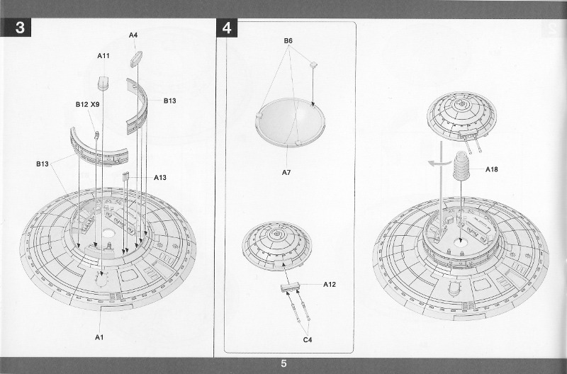 Haunebu I & II & III, Takom Nr. 6008 - Modellversium Kit-Ecke