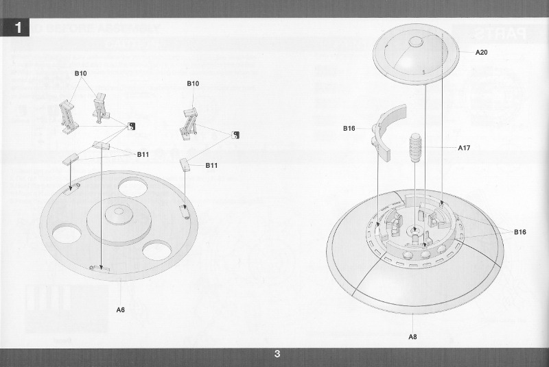 Haunebu I & II & III, Takom Nr. 6008 - Modellversium Kit-Ecke