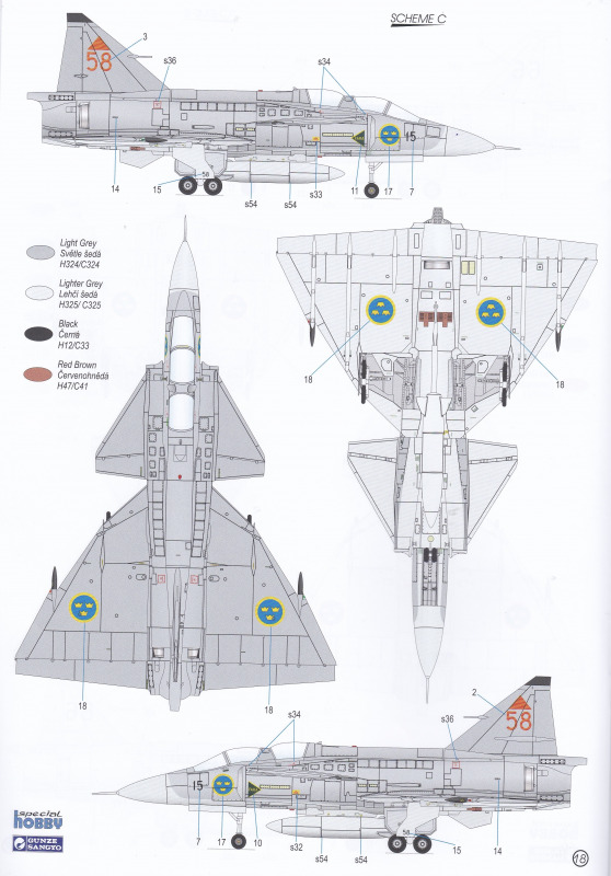 Saab SK 37 Viggen ´Trainer´, Special Hobby Nr. SH 48209 - Modellversium ...