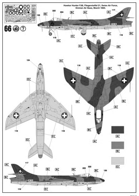 Hawker Hunter FGA.9/Mk.58, Revell Nr. 04703 - Modellversium Kit-Ecke