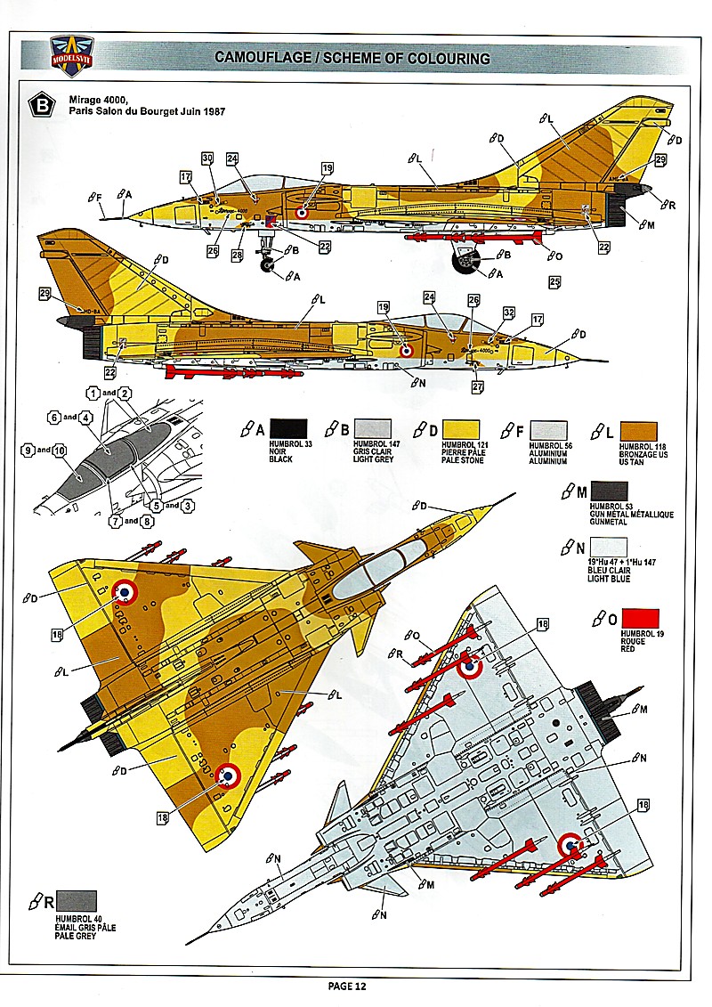 Mirage 4000, Modelsvit Nr. 72053 - Modellversium Kit-Ecke