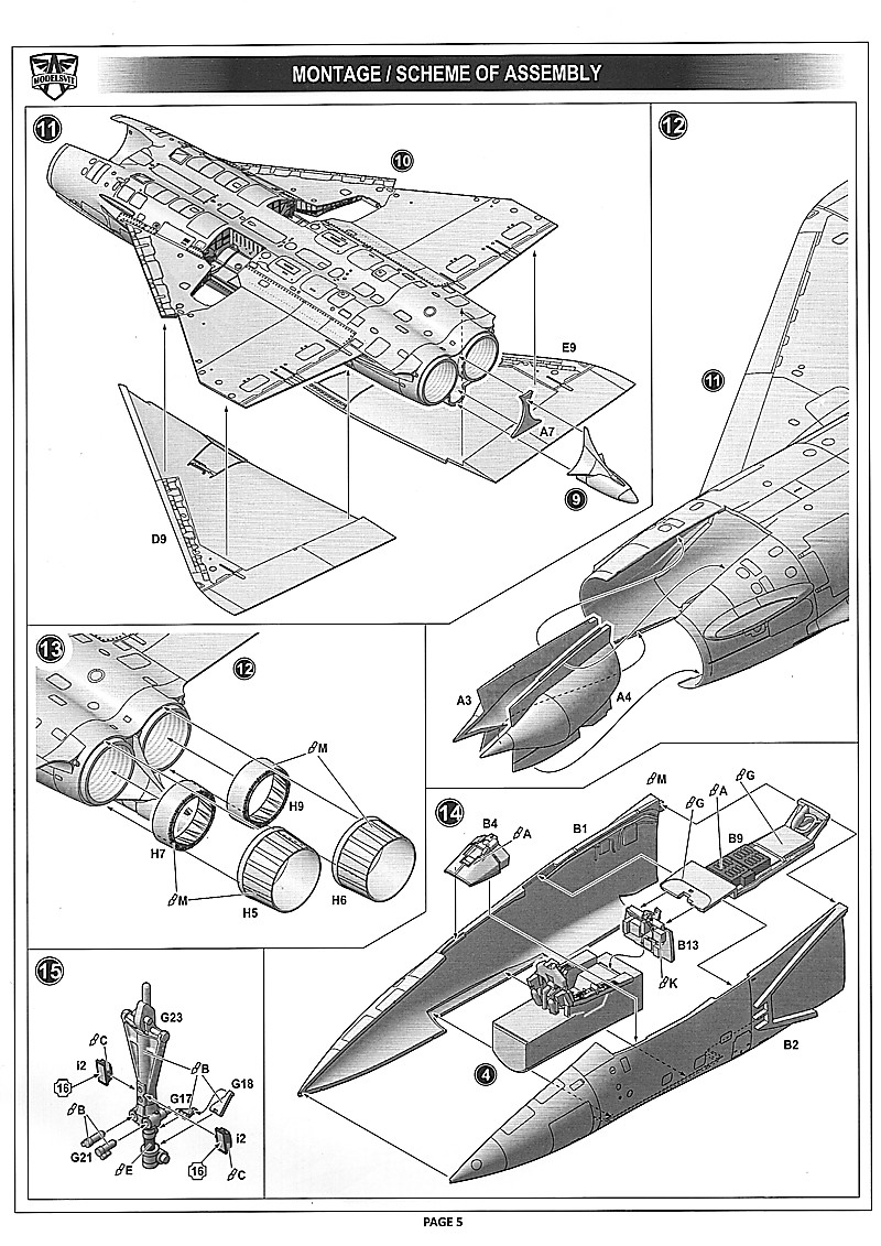 Mirage 4000, Modelsvit Nr. 72053 - Modellversium Kit-Ecke