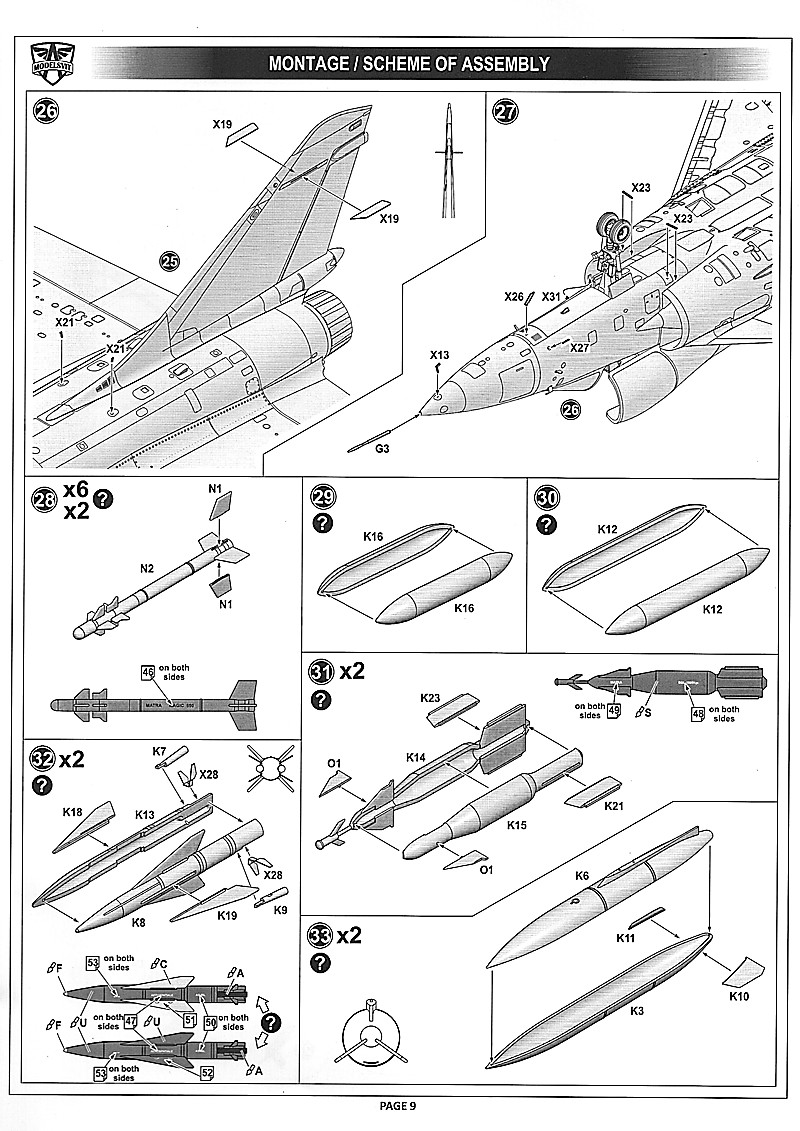 Mirage 4000, Modelsvit Nr. 72053 - Modellversium Kit-Ecke