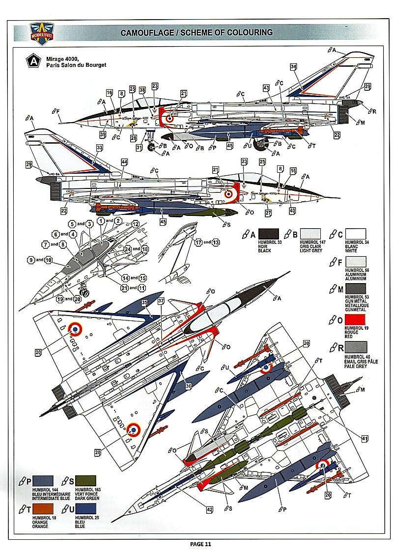 Mirage 4000, Modelsvit Nr. 72053 - Modellversium Kit-Ecke