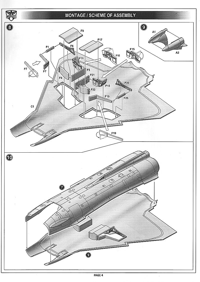 Mirage 4000, Modelsvit Nr. 72053 - Modellversium Kit-Ecke