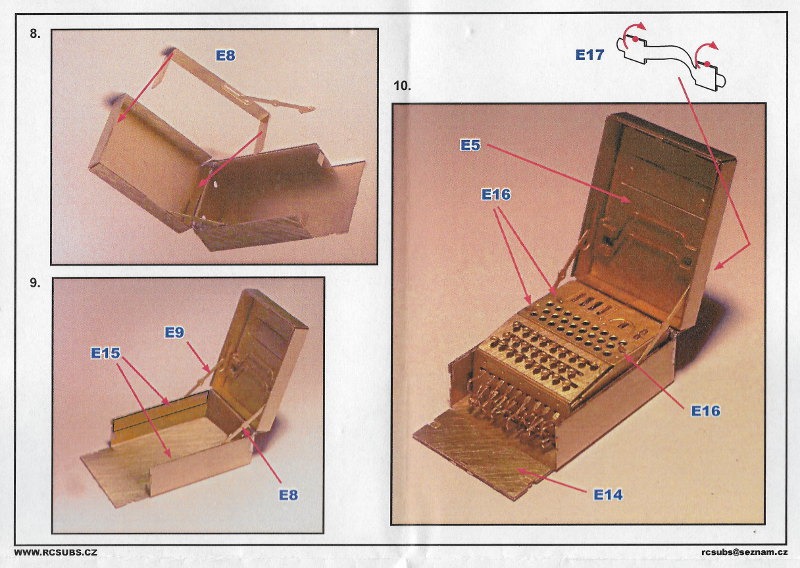 Enigma machine, RCsubs Nr. SKU-029 - Modellversium Kit-Ecke