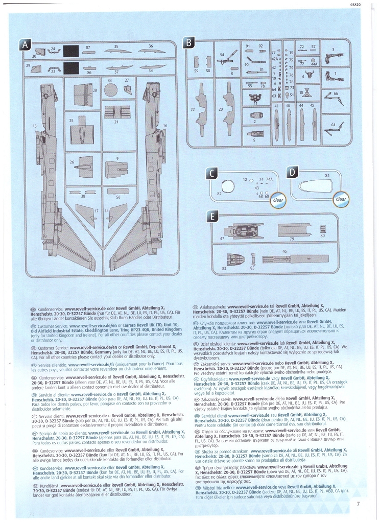 Eurofighter Typhoon, Revell Nr. 03820 - Modellversium Kit-Ecke